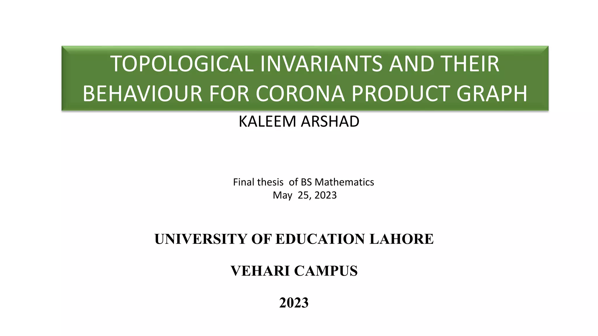 kaleem arshad-1.pptx | Chemistry | Science
