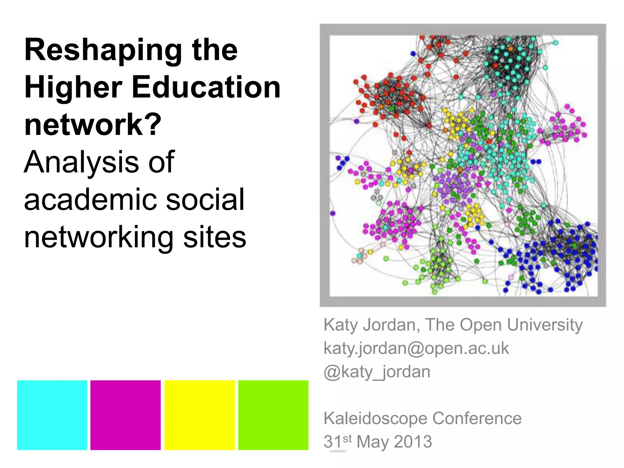 Kaleidoscope conference slides - Academic networking | PPT