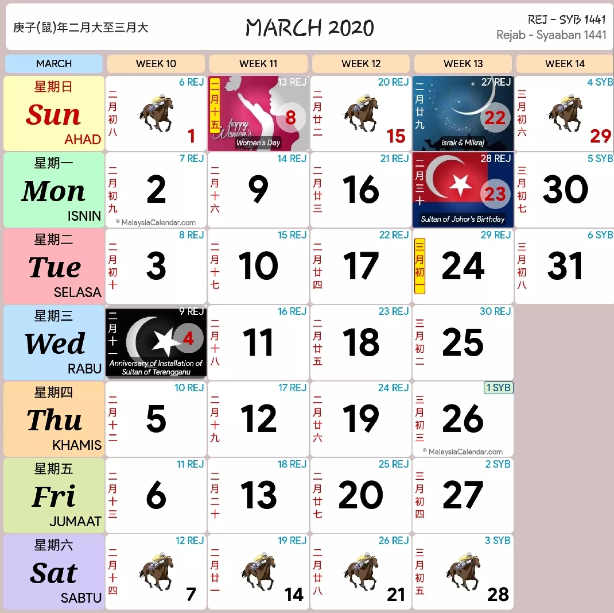 Kalendar tahun-2020 | PDF