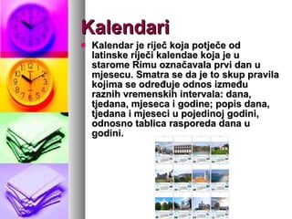 Kalendari | PPT