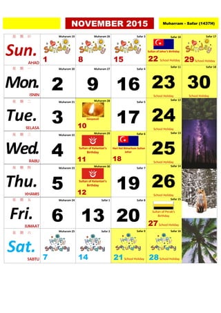 Kalendar kuda 2015 eatz | PDF