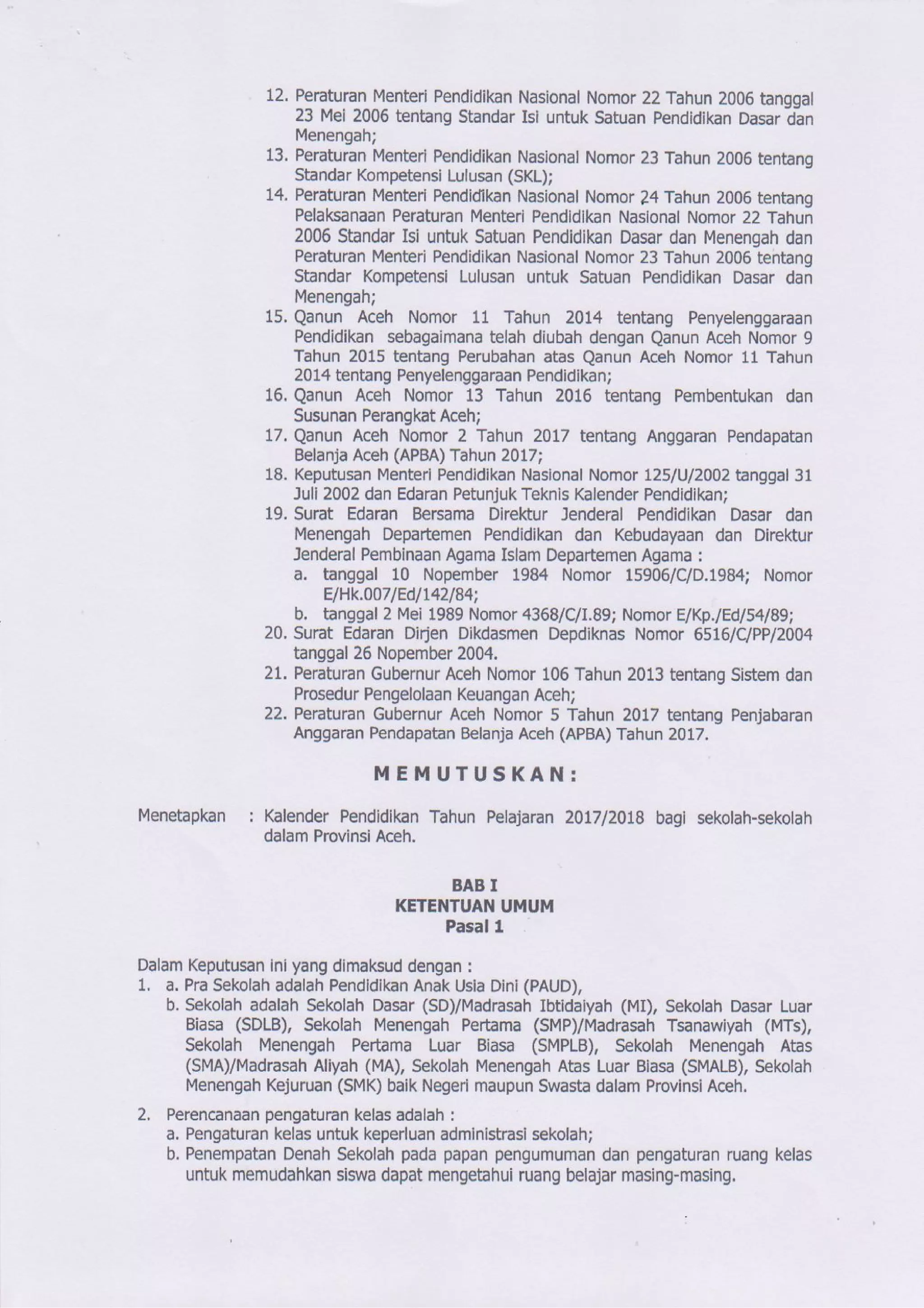 Kalender pendidikan-2017-2018 | PDF