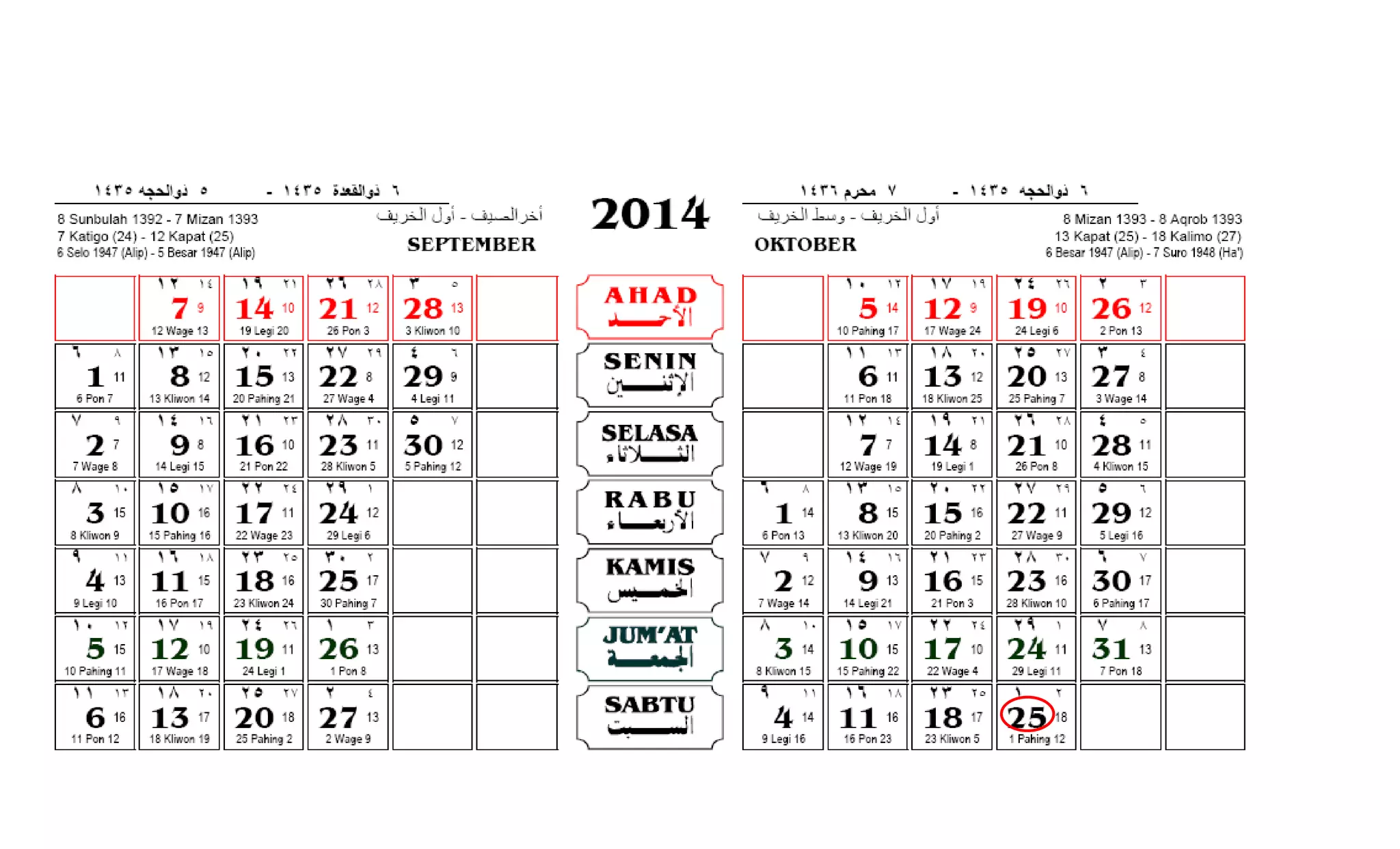 Kalender 2014 | DOC