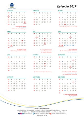 Kalender akademik ut | PDF