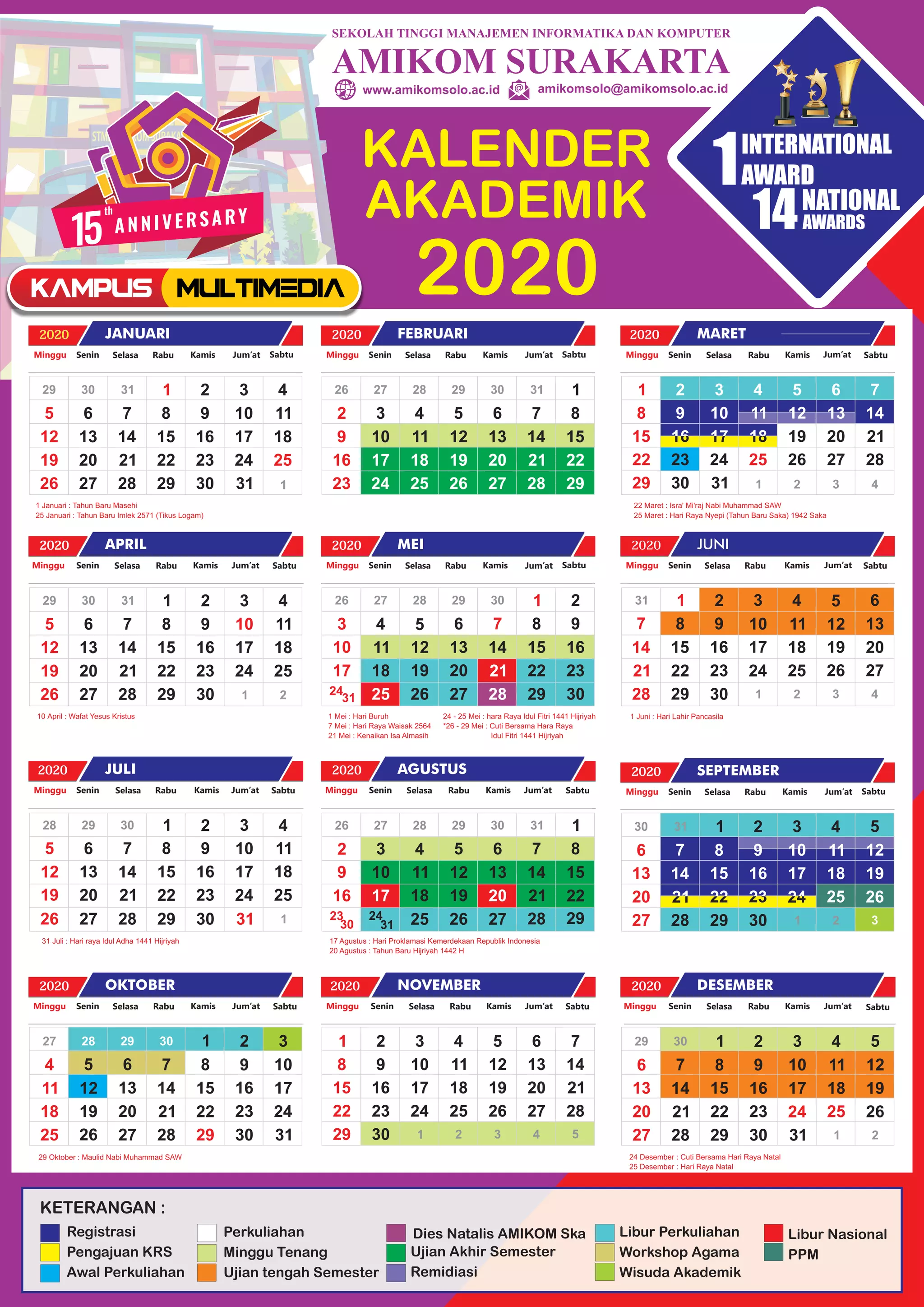 Kalender akademik 2020 | PDF