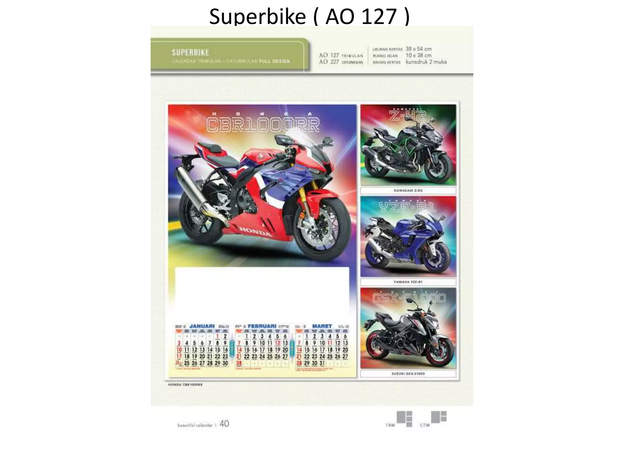 Kalender full desain | PPTX