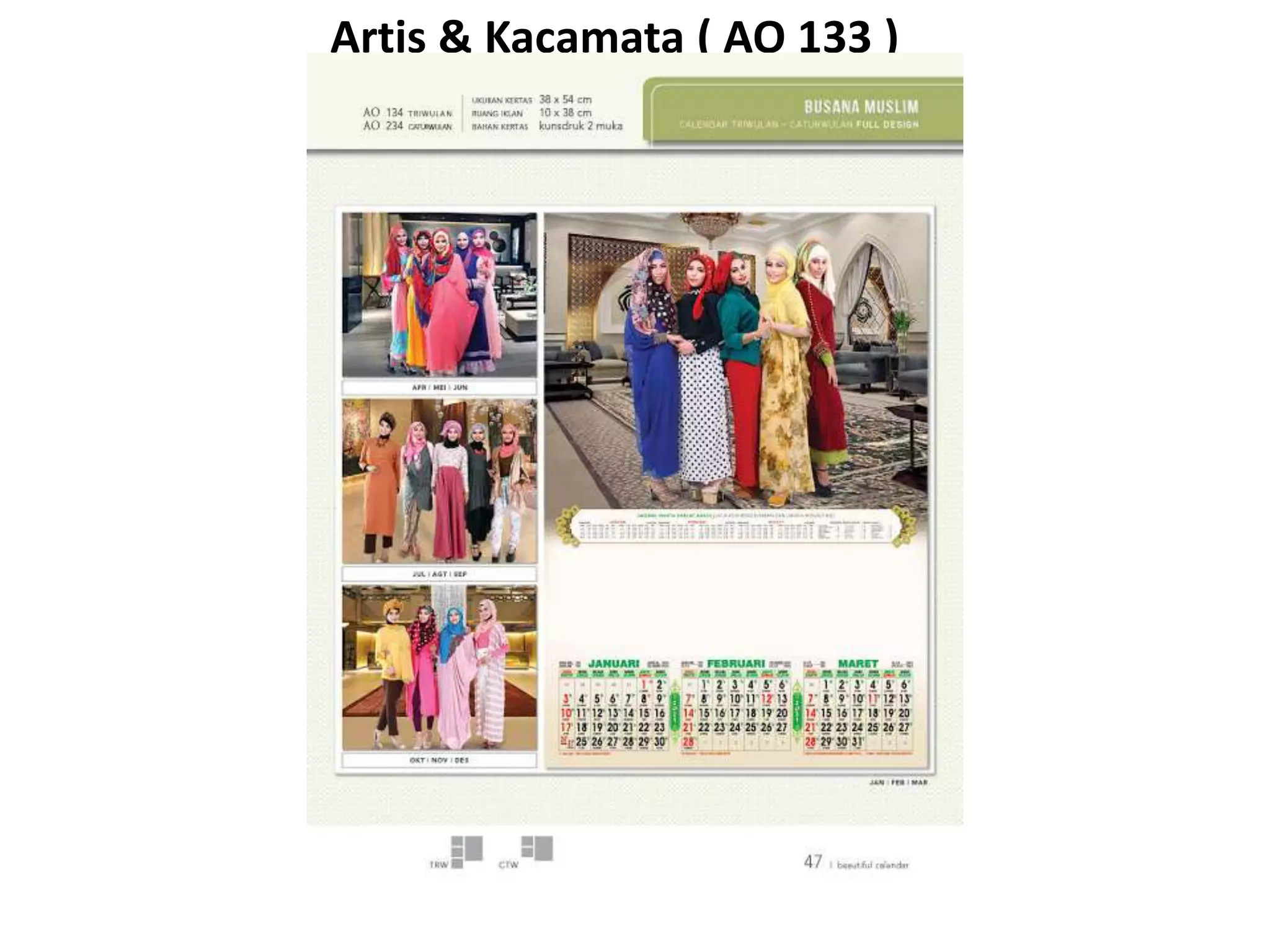Kalender full desain | PPTX
