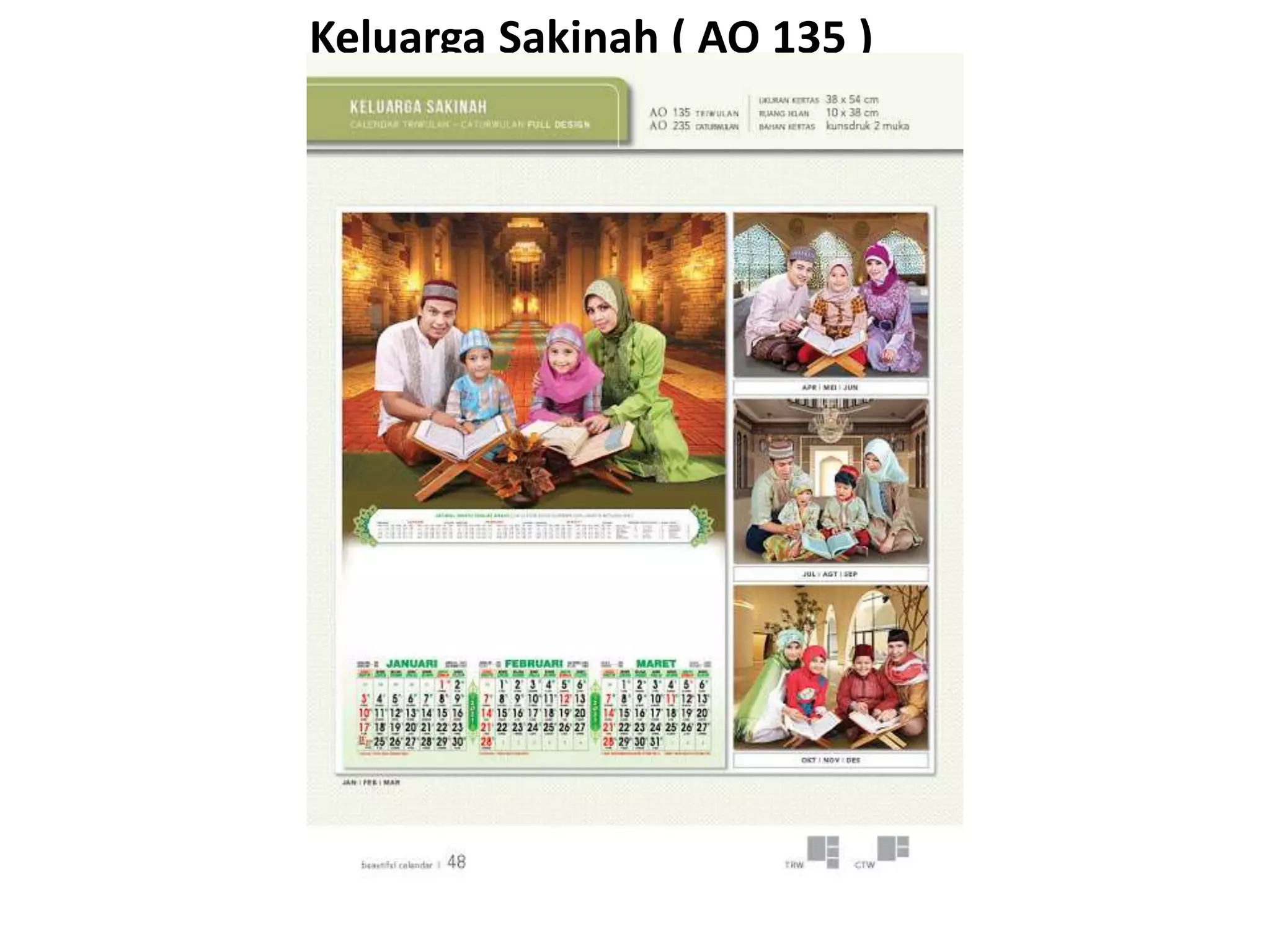 Kalender full desain | PPTX