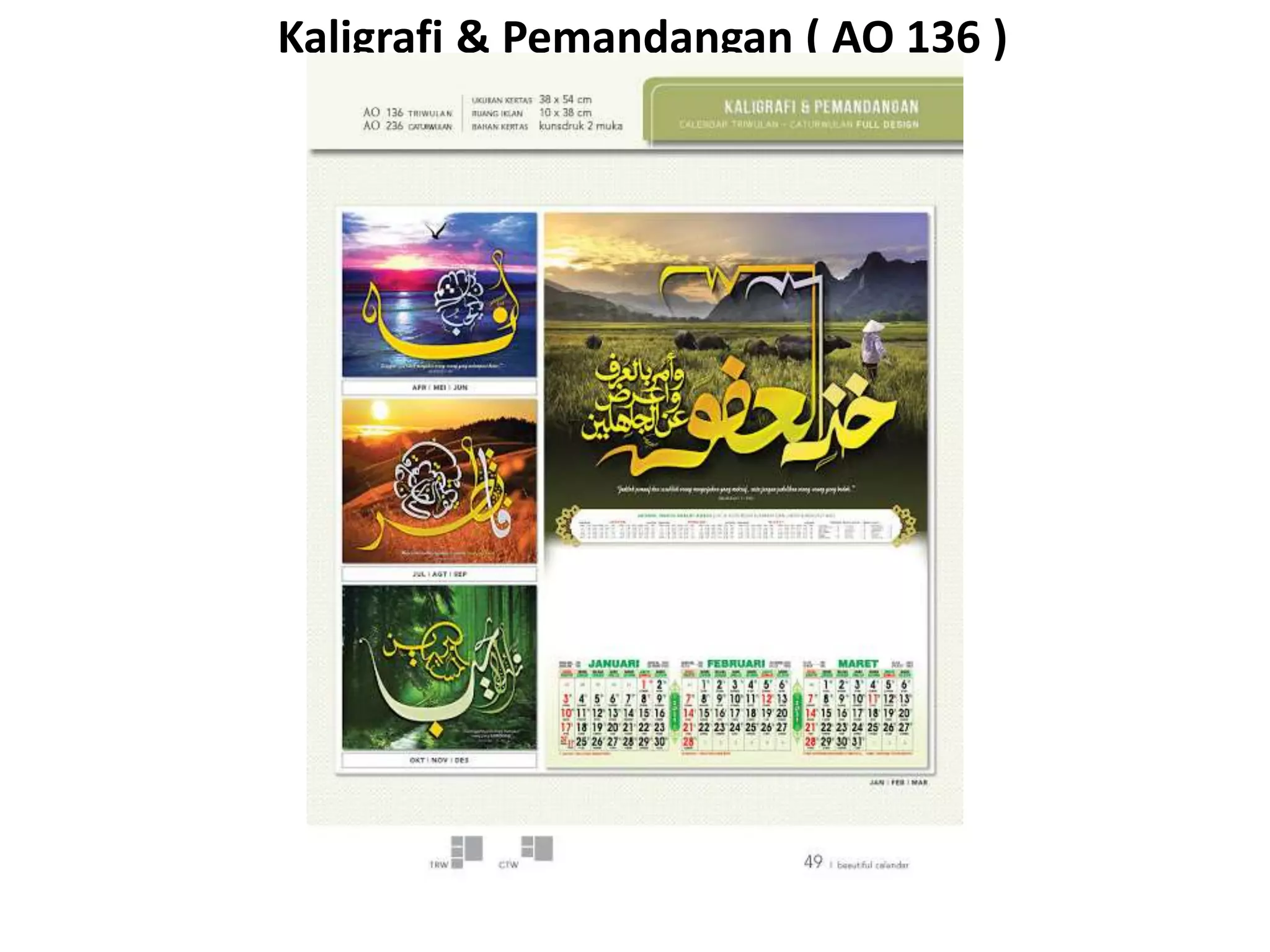 Kalender full desain | PPT