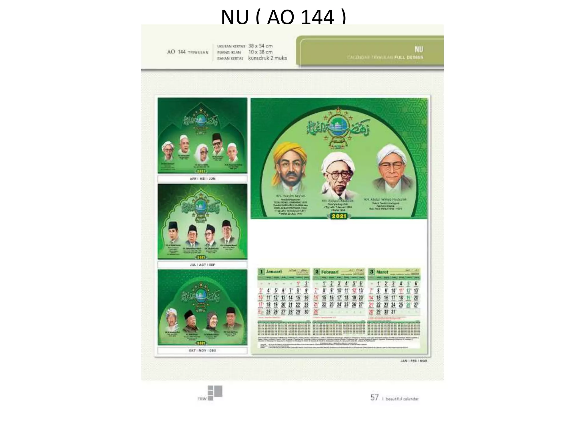 Kalender full desain | PPTX