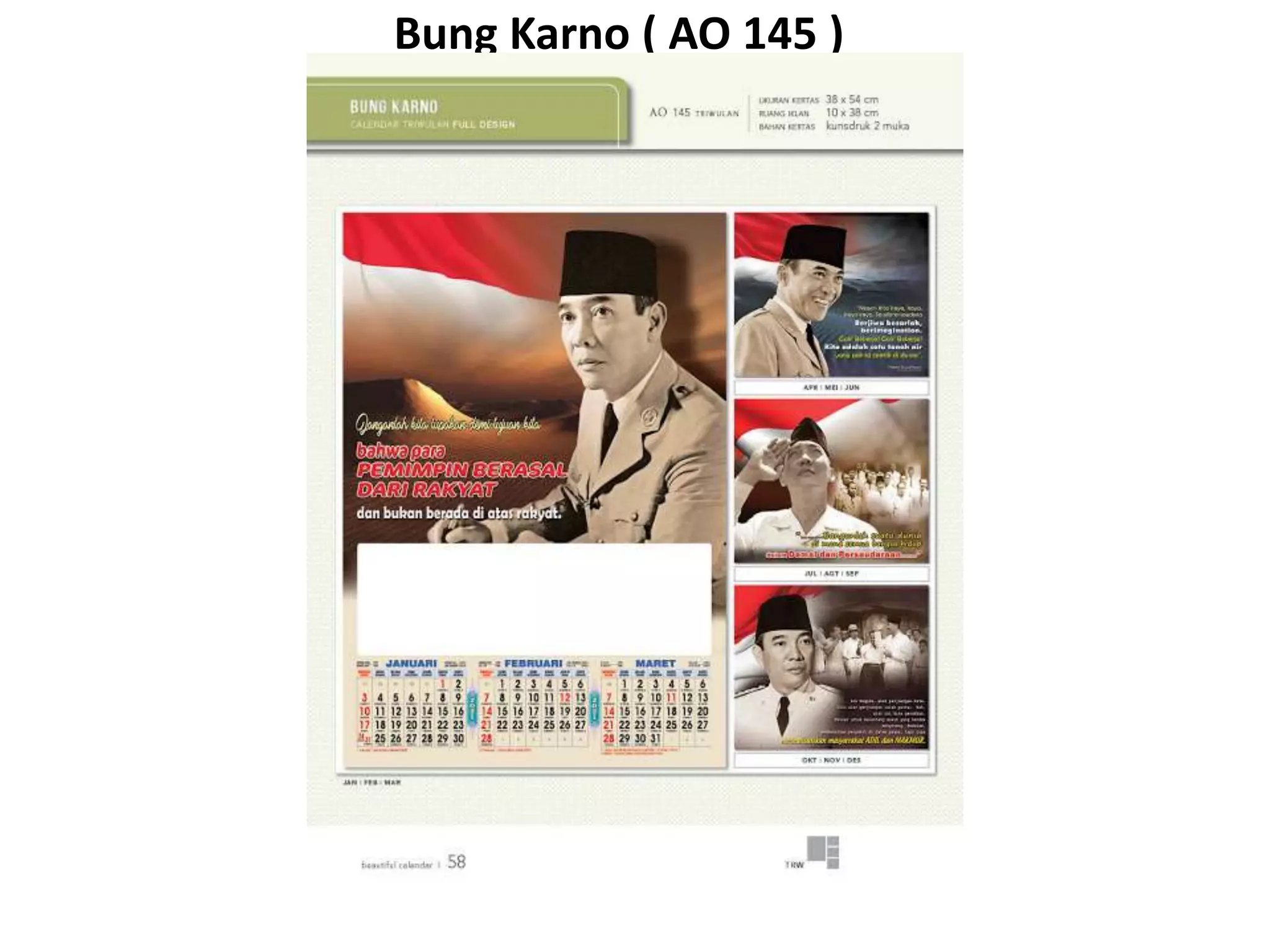 Kalender full desain | PPTX