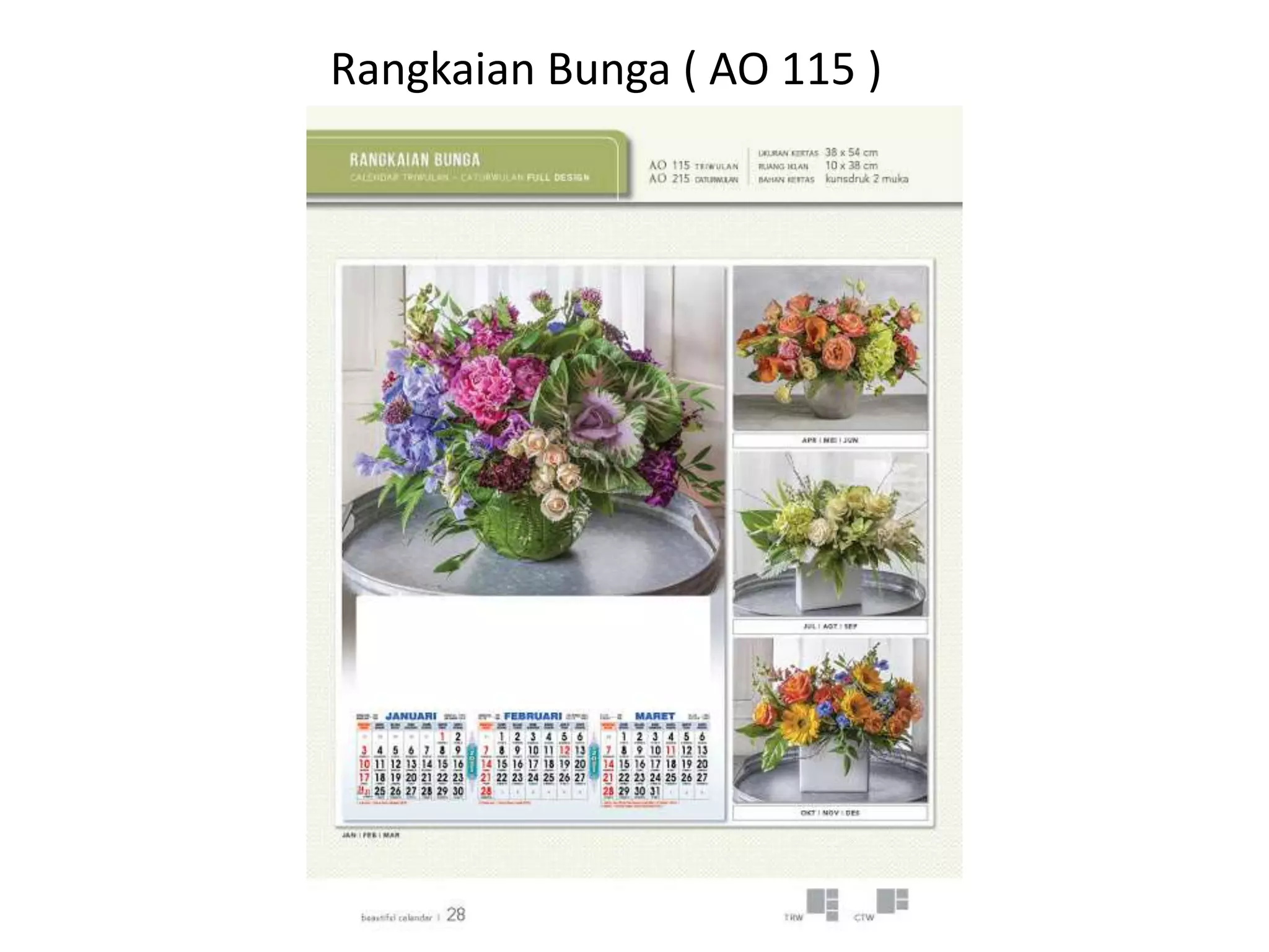 Kalender full desain | PPTX