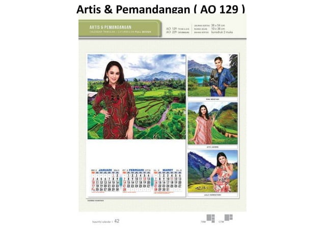 Kalender full desain | PPTX