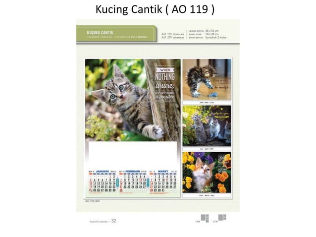 Kalender full desain | PPTX