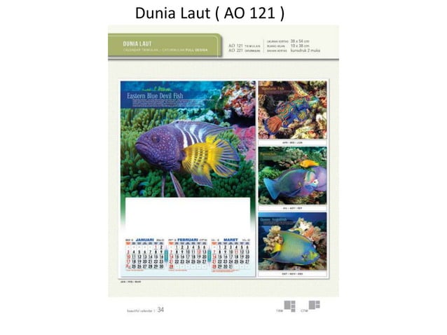 Kalender full desain | PPTX