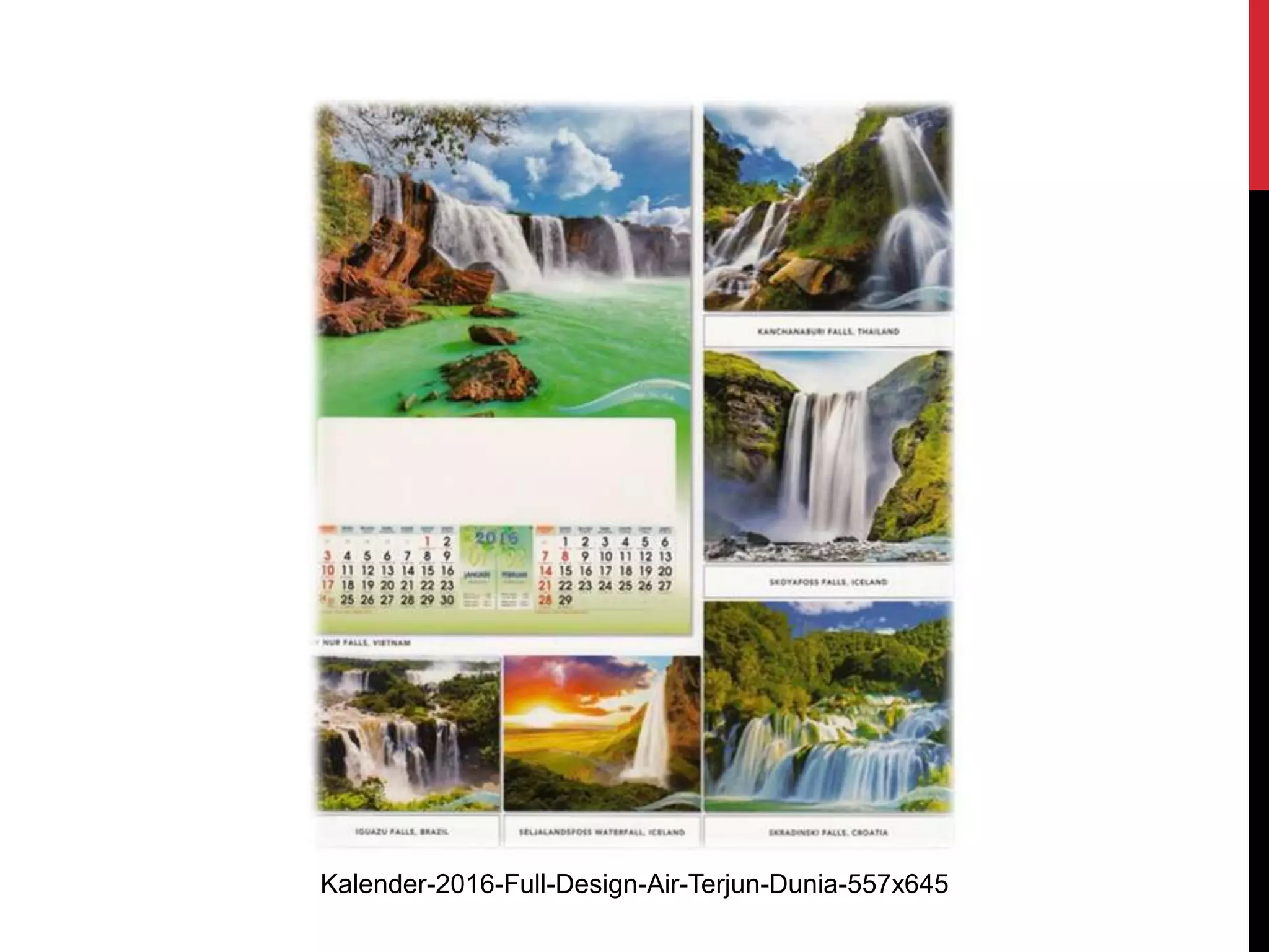 Kalender full desain 2016 ao beautiful percetakan ayu | PPT