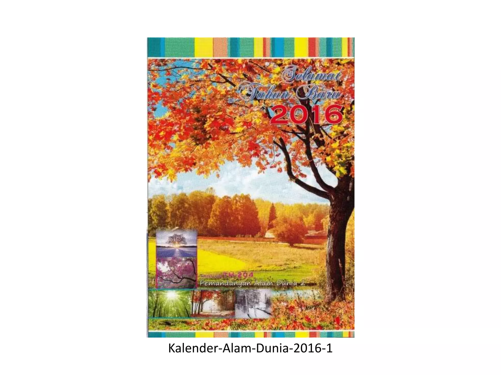 Kalender gambar pemandangan luar negeri | PPT