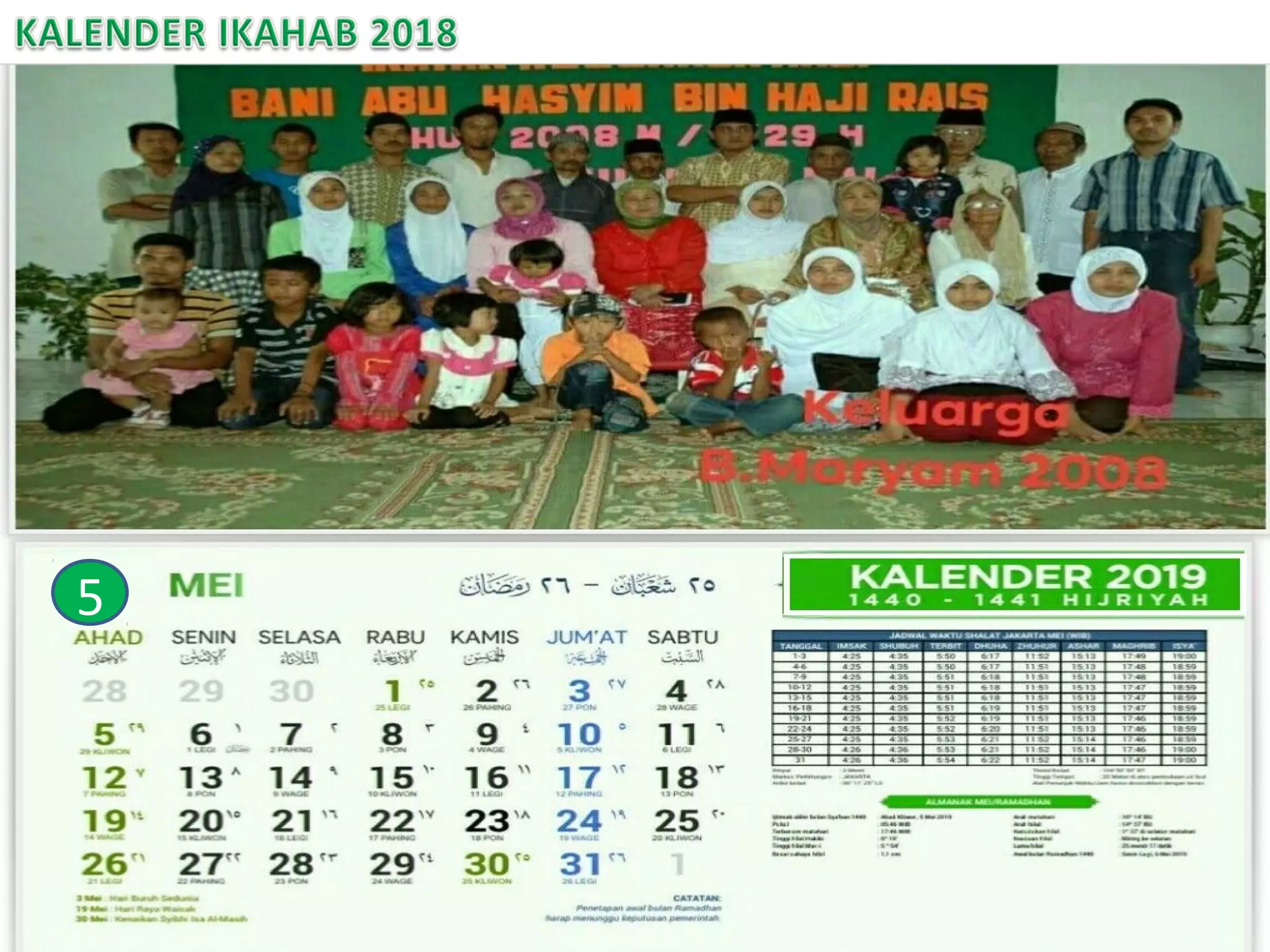 Kalender ikahab 2018 | PPT