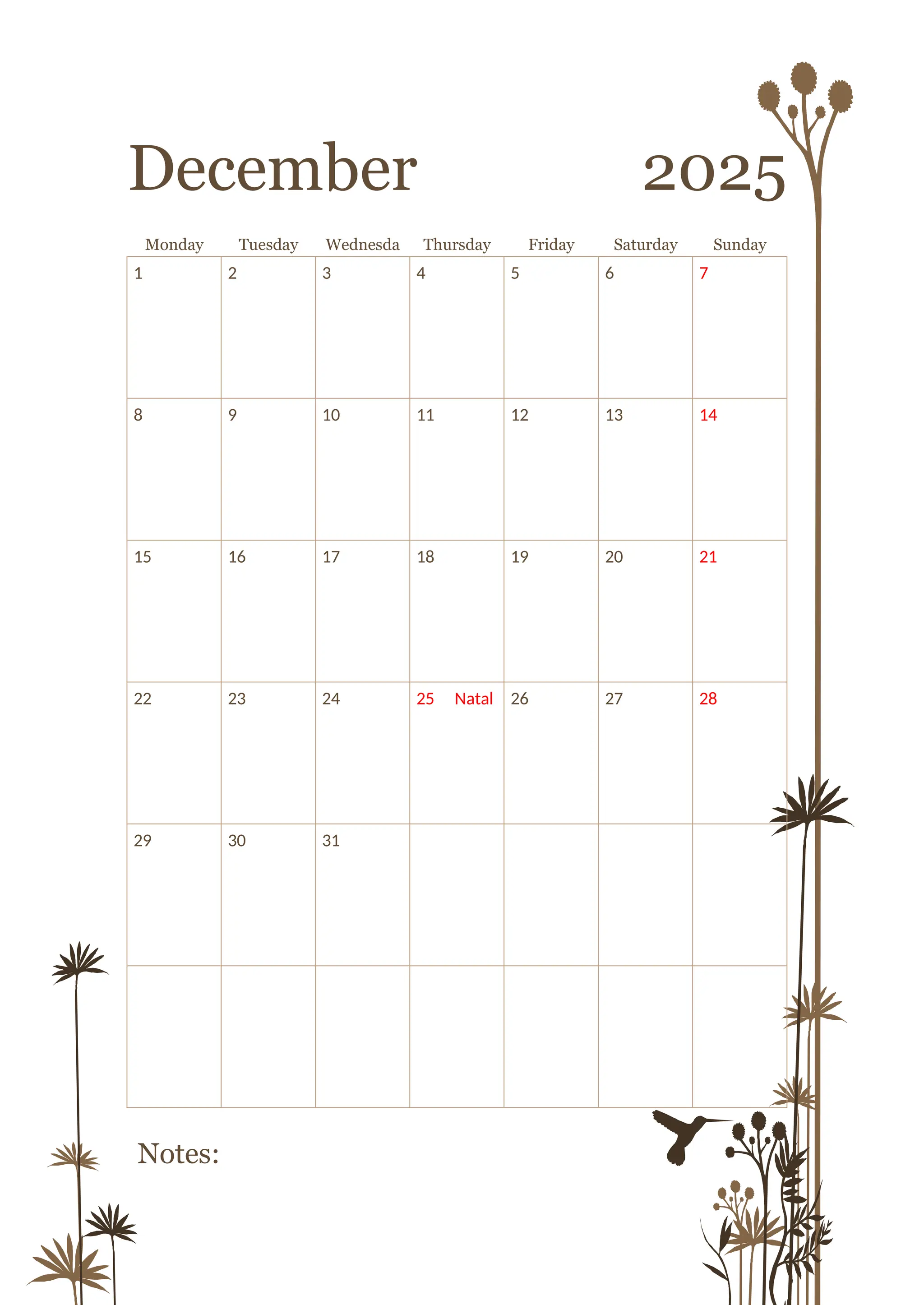 kalender ku 2025 note harian agenda harian.docx