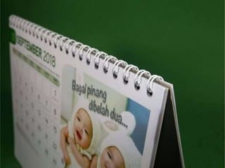 Kalender Meja 2018 Bayi Buah Hati AO 921 | PPTX