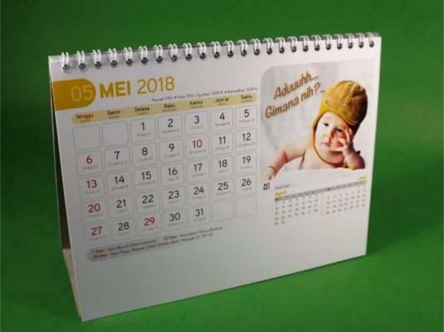 Kalender Meja 2018 Bayi Buah Hati AO 921 | PPTX