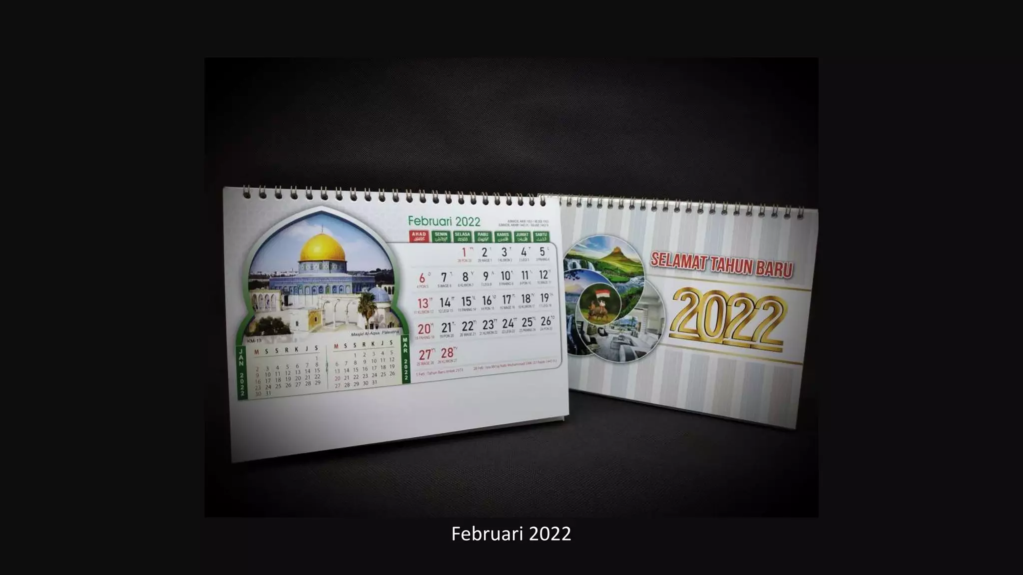 Kalender Meja 2022 Gambar Masjid | PPTX