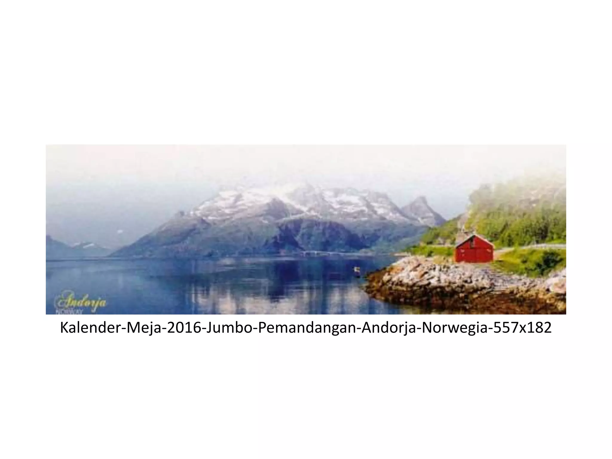 Kalender meja jumbo pemandangan alam dunia | PPT