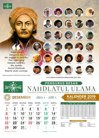 Kalender pbnu 2019 | PDF