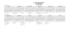 Kalender pendidikan Psi | DOCX