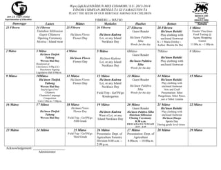 Kalendåriun mes chamoru | PPT