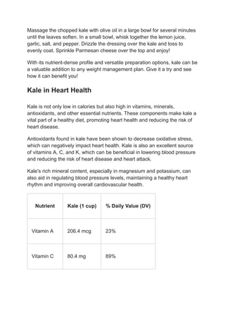 Kale Nutrition Facts - Benefits for Your Health.pdf