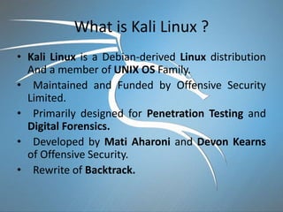 Kali Linux | PPTX