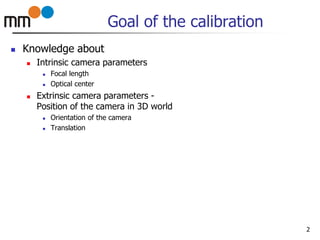 Camera calibration technique | PPTX