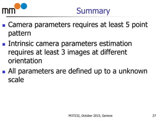 Camera calibration technique | PPTX
