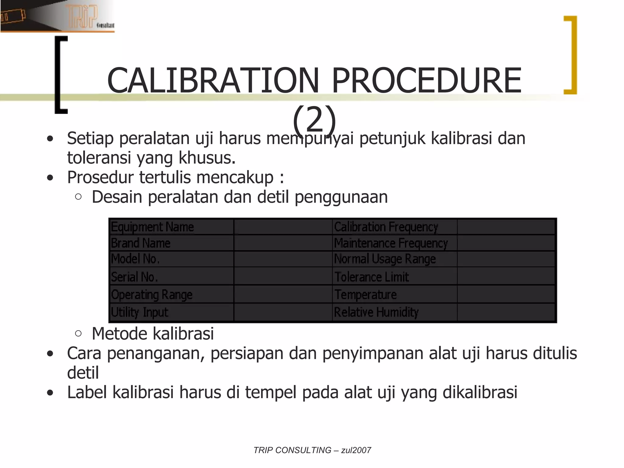Kalibrasi - ISO 22000:2005 - HACCP | PPT