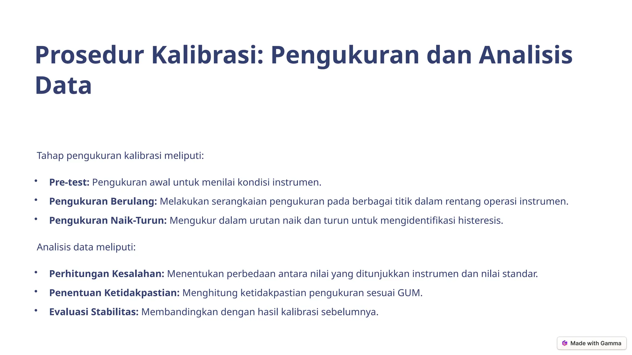 Kalibrasi-dan-Standar-dalam Pengukuran teknik | PPTX