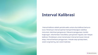 Kalibrasi-dan-Standar-dalam Pengukuran teknik | PPTX