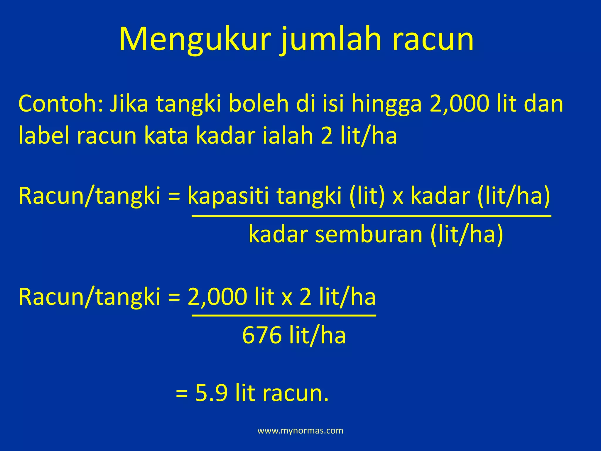 Kalibrasi dan persediaan mesin racun | PPTX
