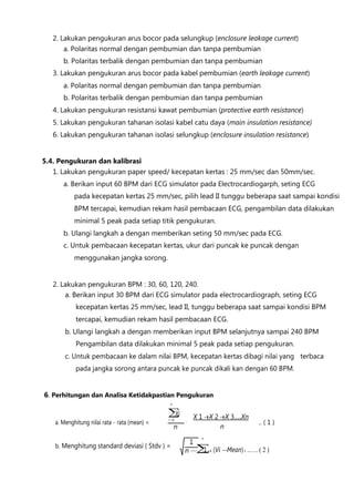 Kalibrasi ecg | DOCX