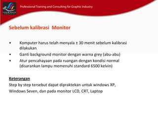 Kalibrasi monitor pc dengan adobe gamma | PDF