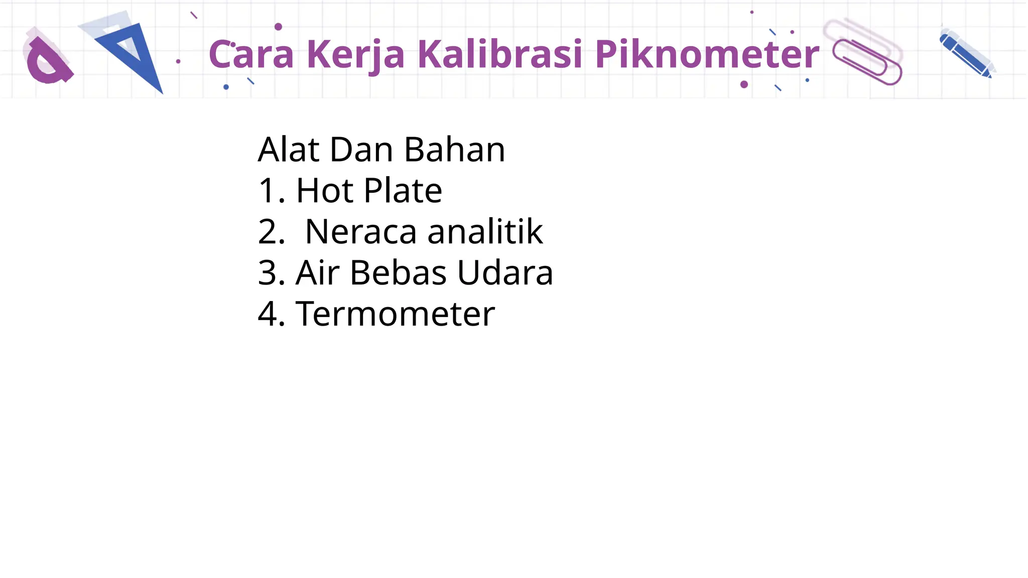 Kalibrasi Piknometer untuk mata kuliah kalibrasi | PPTX