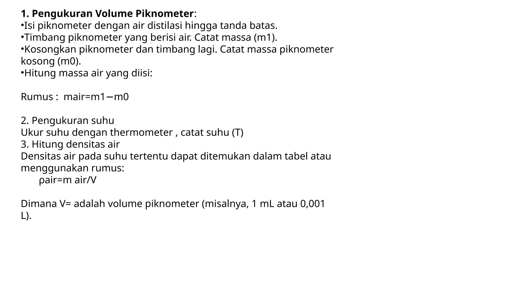 Kalibrasi Piknometer untuk mata kuliah kalibrasi | PPTX