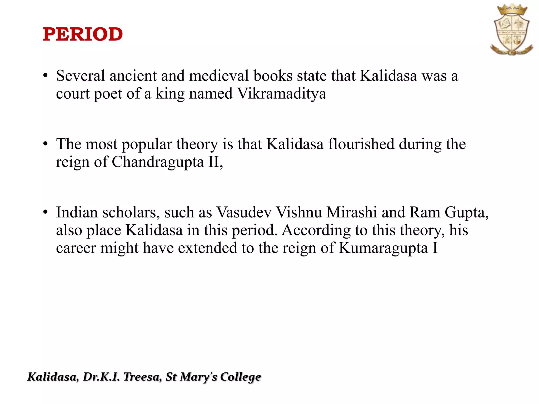 Sanskrit:Kālidāsa | PPTX