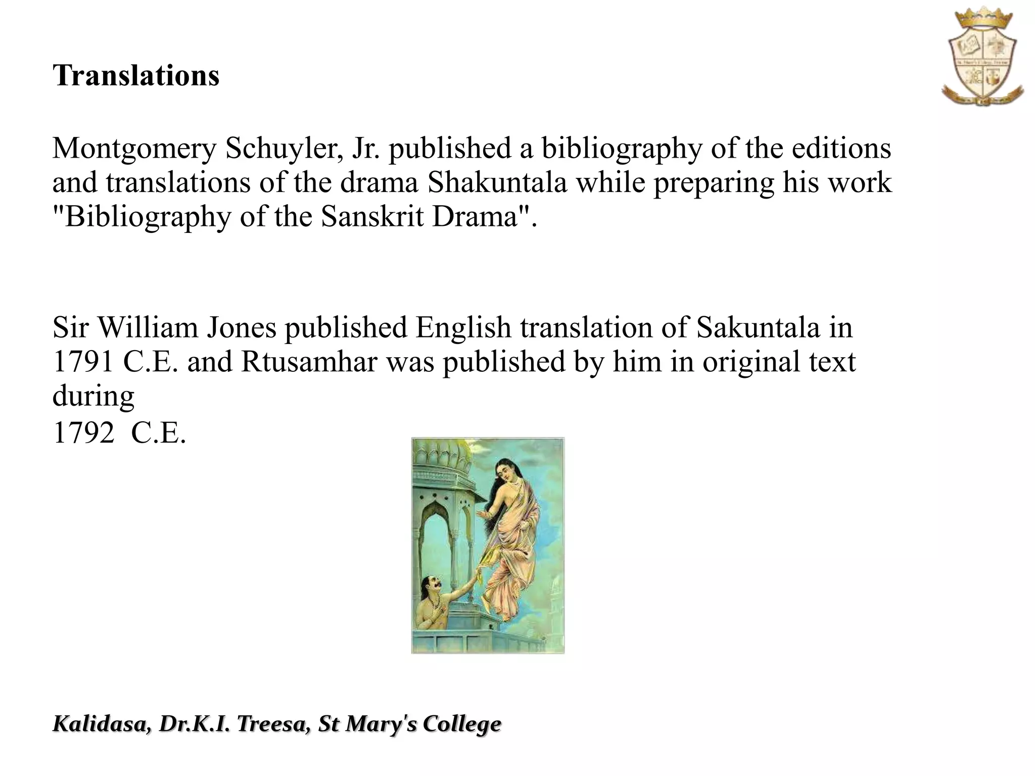 Sanskrit:Kālidāsa | PPTX