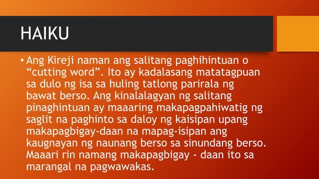 Kaligirang pangkasaysayan ng tanka at haiku | PPTX