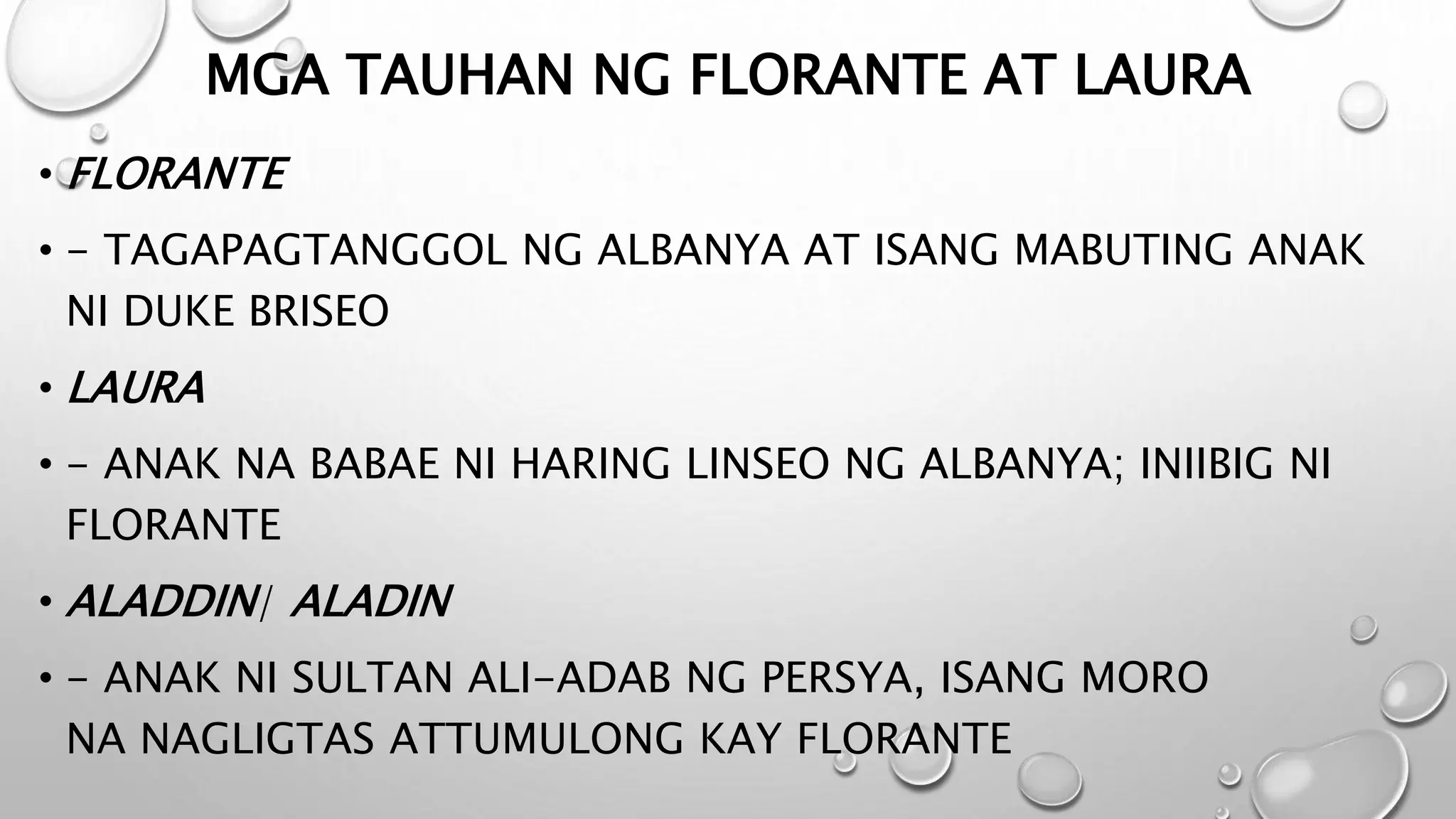 Kaligirang kasaysayan ng florante at Laura | PPTX
