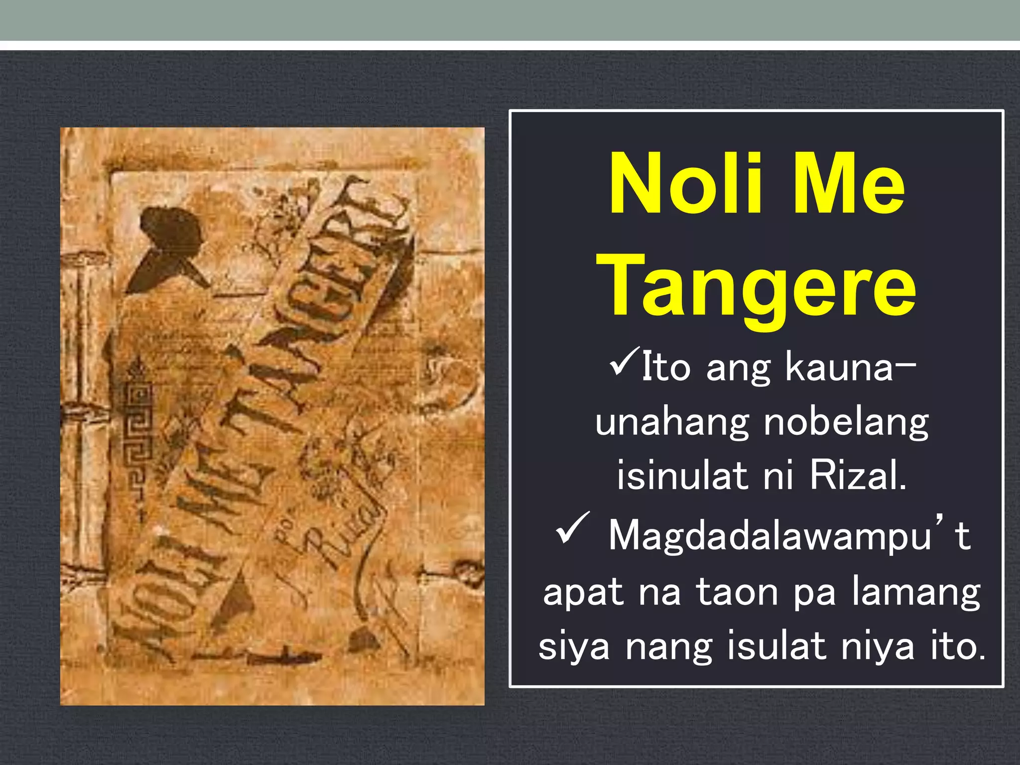 Kaligirang Pangkasaysayan ng Noli Me Tangere | PPTX