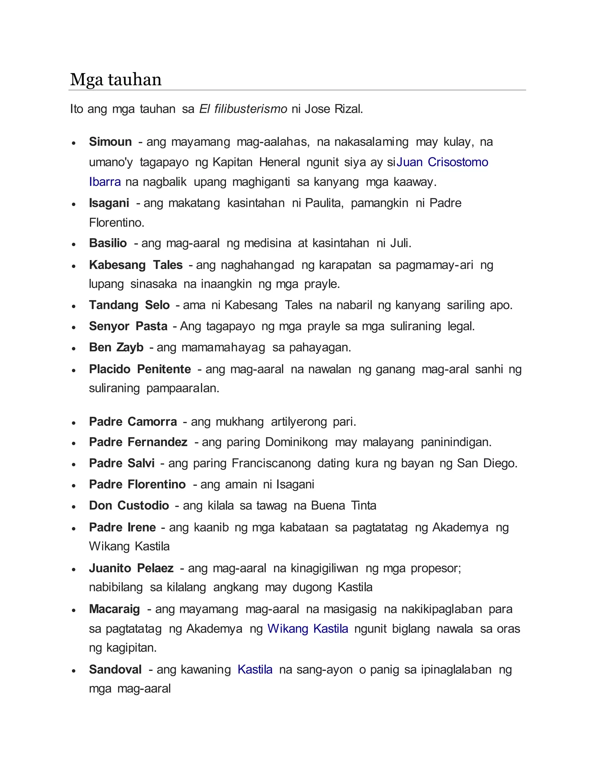 Kaligirang pangkasaysayan ng el filibusterismo | DOCX