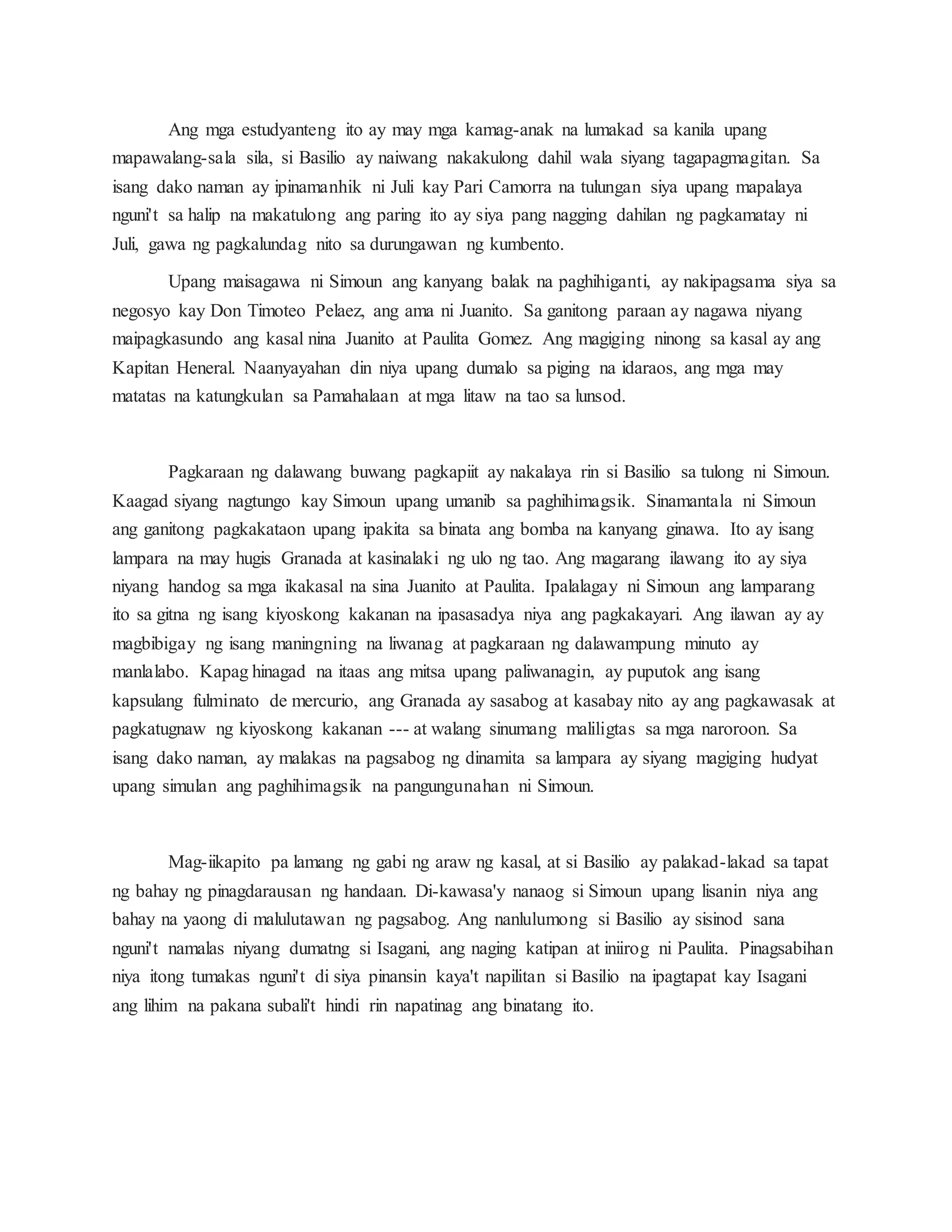 Kaligirang pangkasaysayan ng el filibusterismo | DOCX