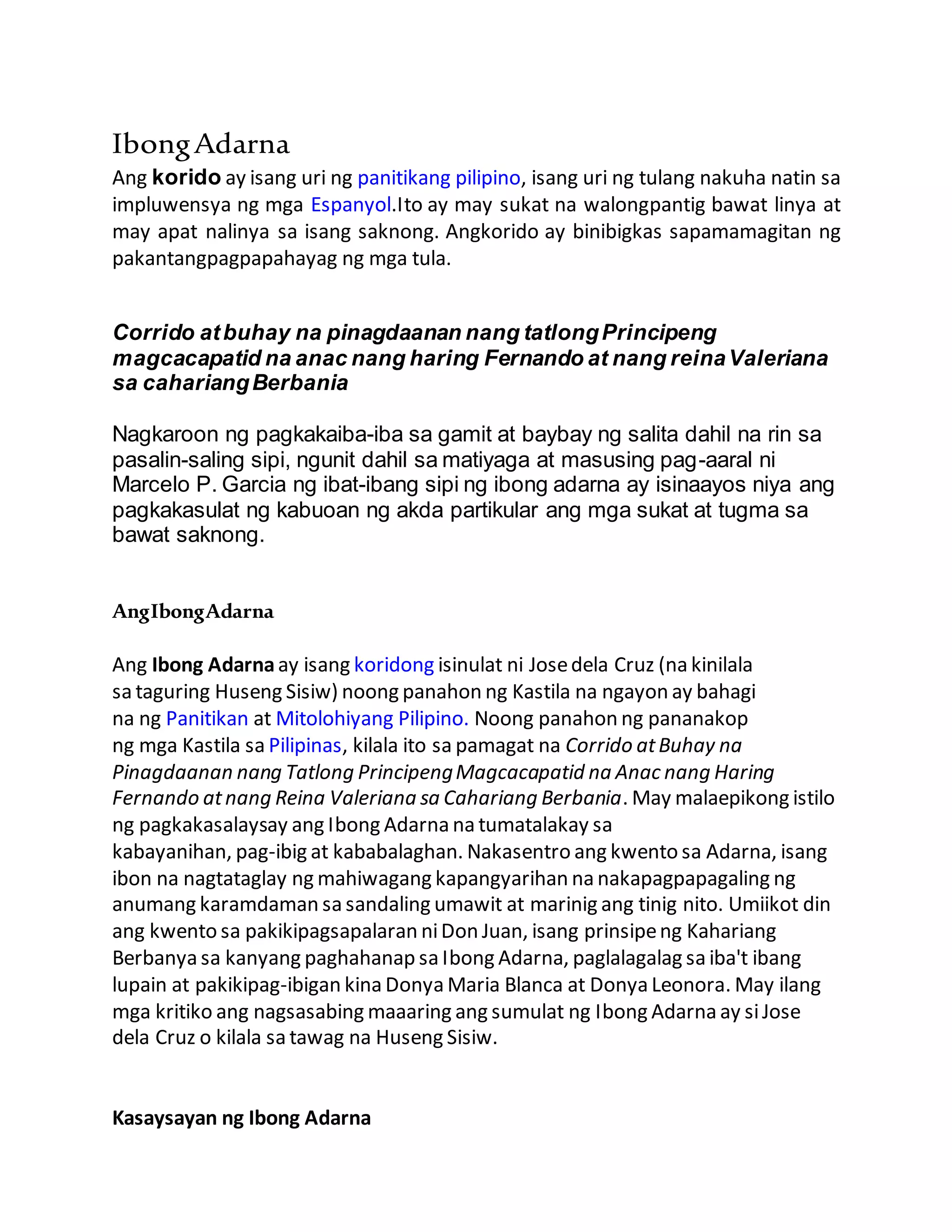 kaligirang pangkasaysayan ng ibong adarna.docx